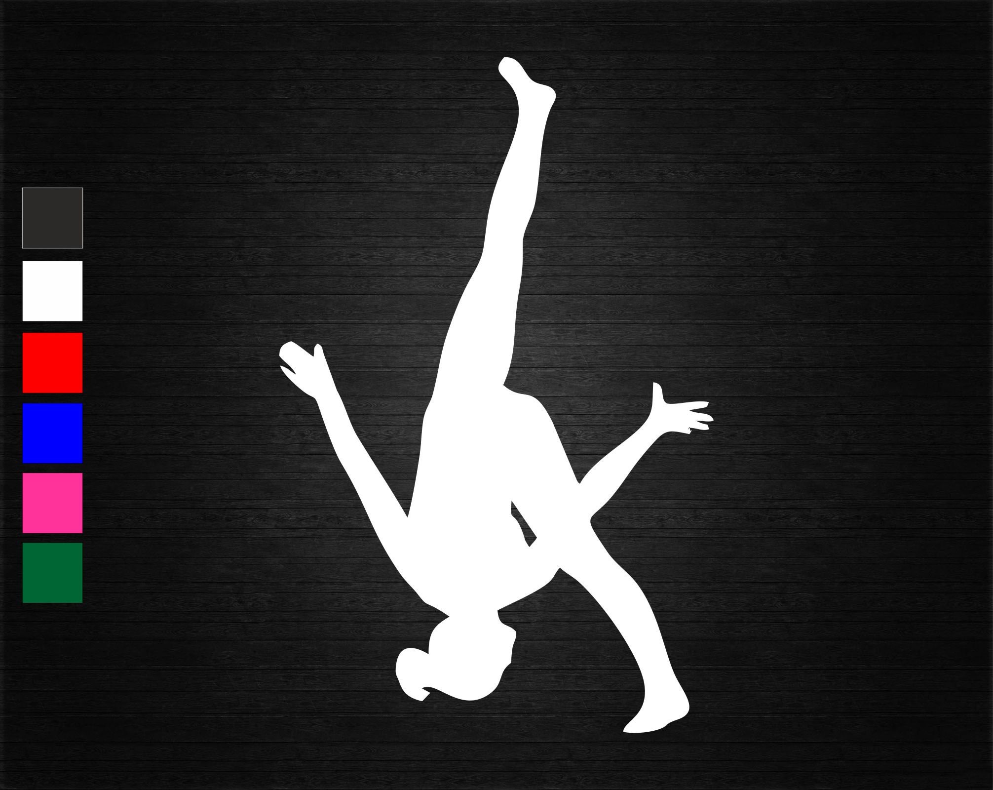 Gymnast Gymnastics Vinyl Decal Sticker Wall Door Window Car | Etsy