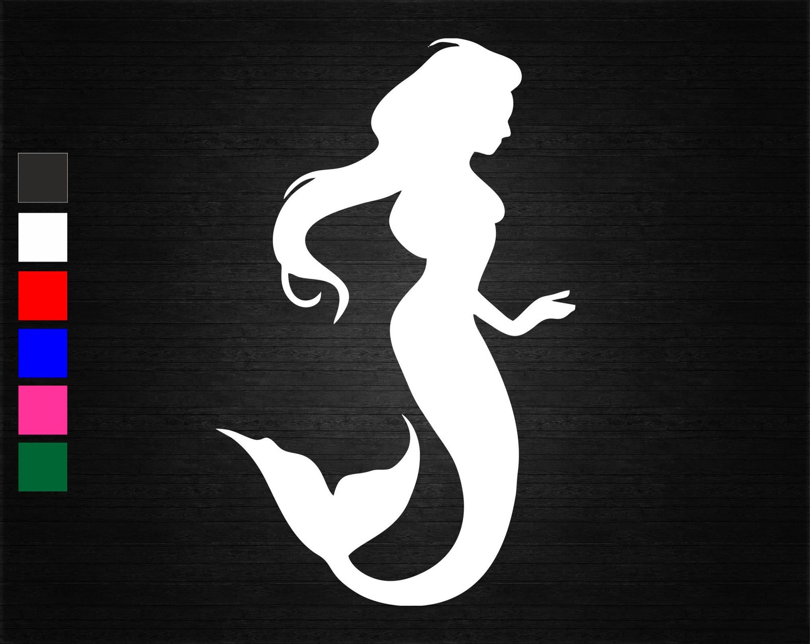 Mermaid Vinyl Decal Sticker Wall Door Window Car Van Bike - Etsy