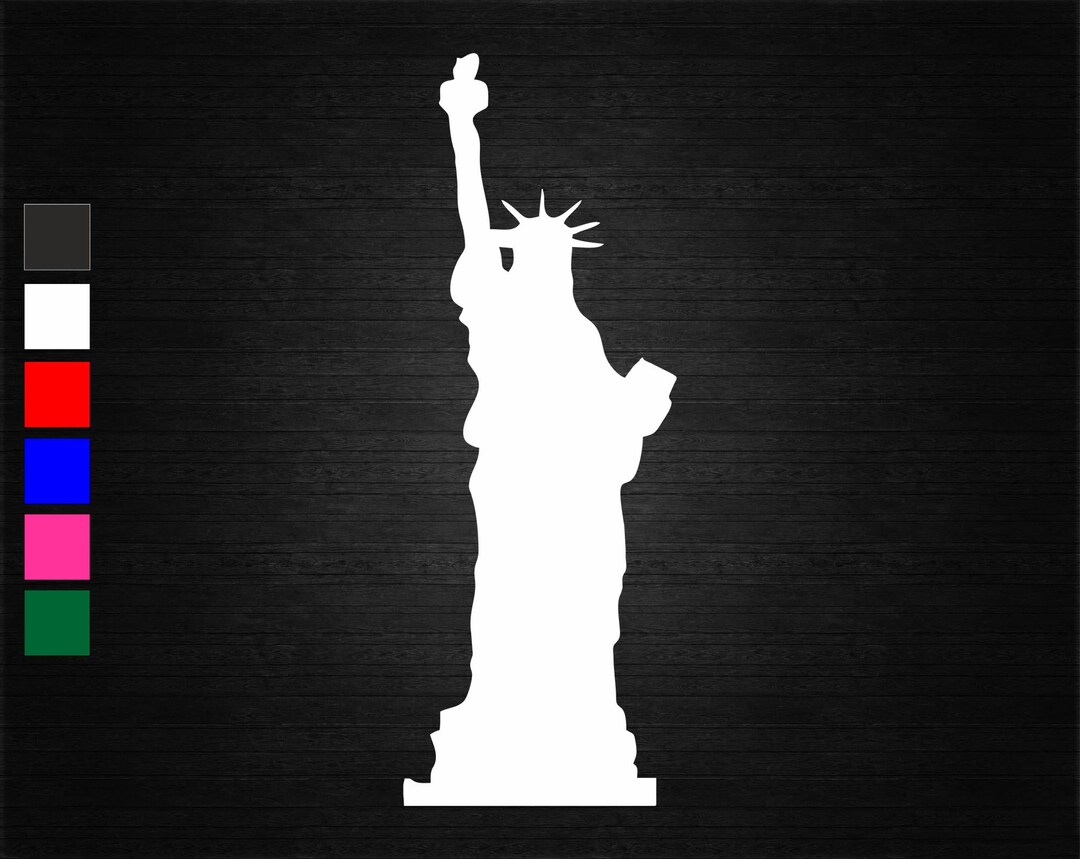 Statue of Liberty Vinyl Decal Sticker Wall Door Window Car Van Bike ...