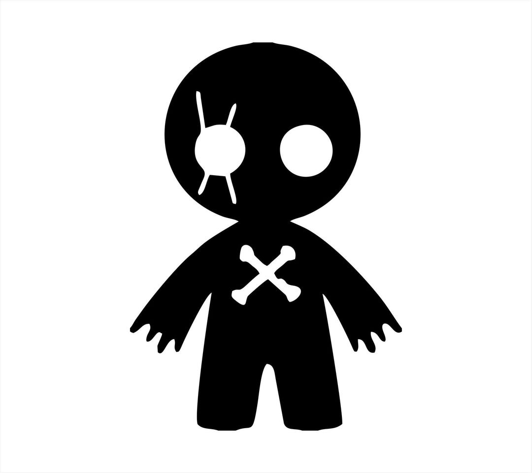 Voodoo Doll Vinyl Decal Sticker Wall Door Window Car Van Bike Lorry ...