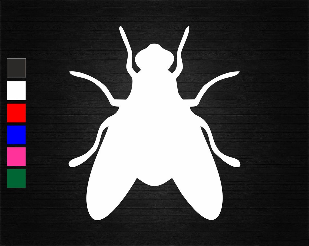 Fly Funny Joke Vinyl Decal Sticker Wall Door Window Car Van Bike Lorry ...