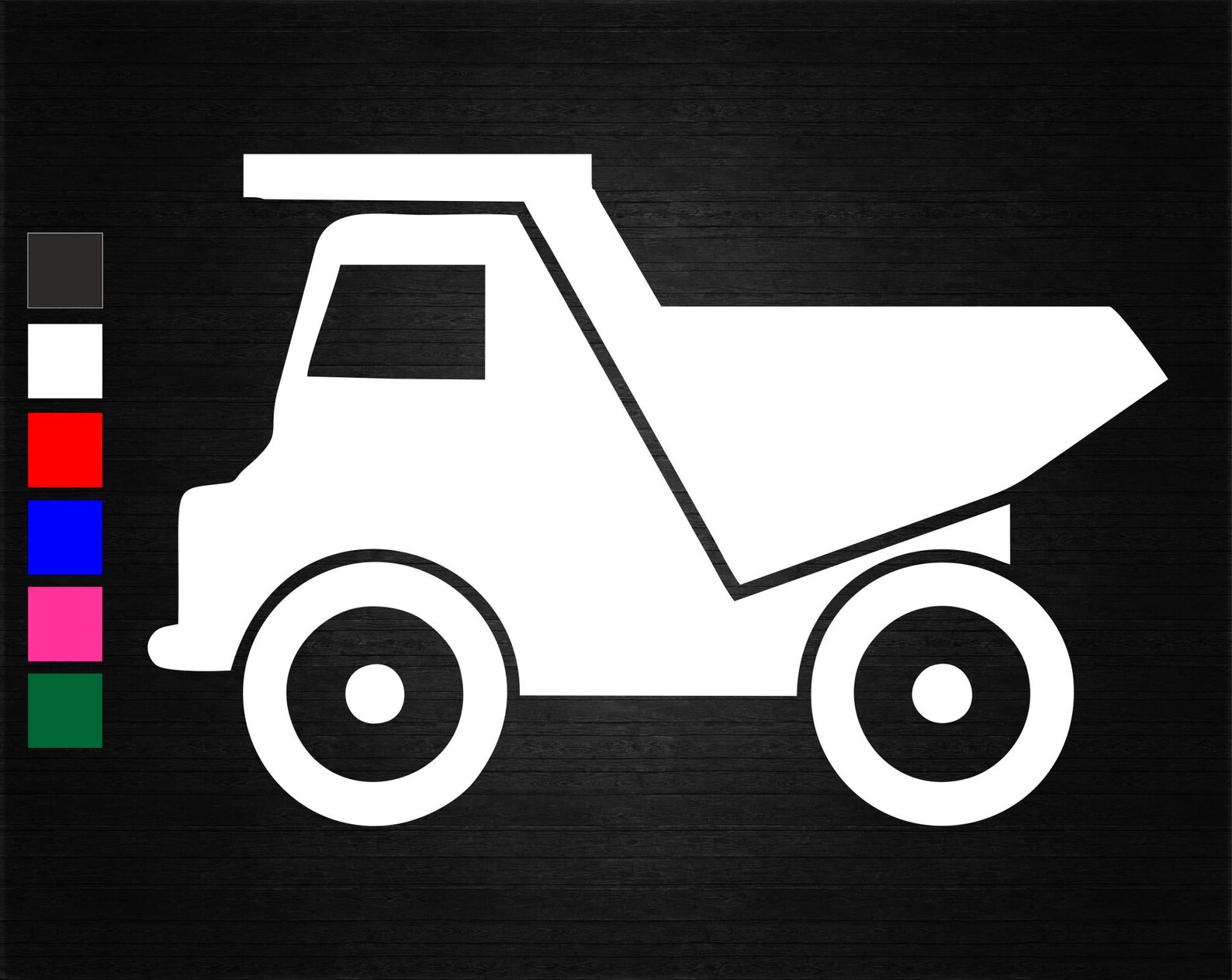 Dumper Truck Vinyl Decal Sticker Wall Door Window Car Van Bike | Etsy