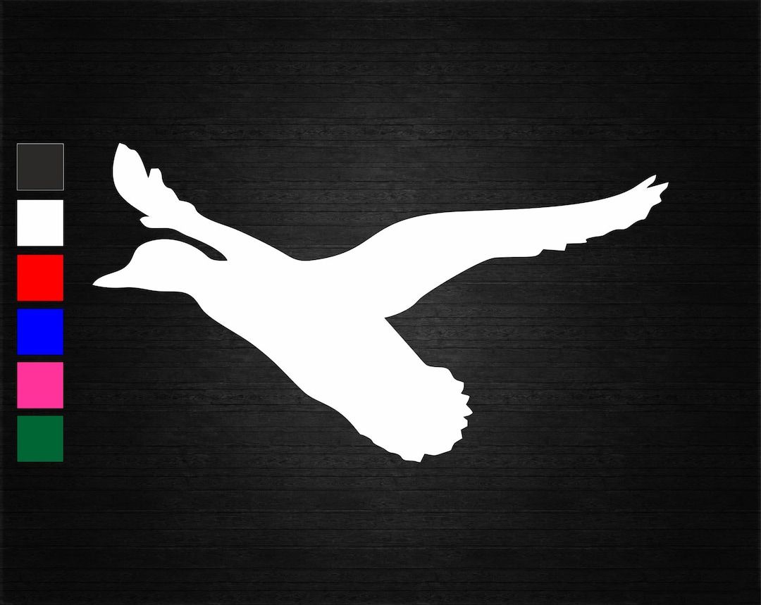 Flying Duck Vinyl Decal Sticker Wall Door Window Car Van Bike Lorry ...
