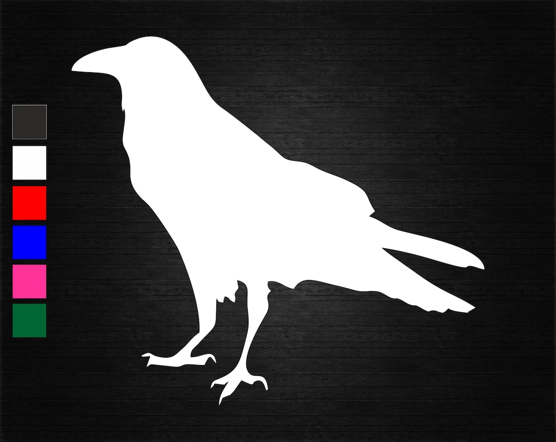 Raven Bird Vinyl Decal Sticker Wall Door Window Car Van Bike - Etsy
