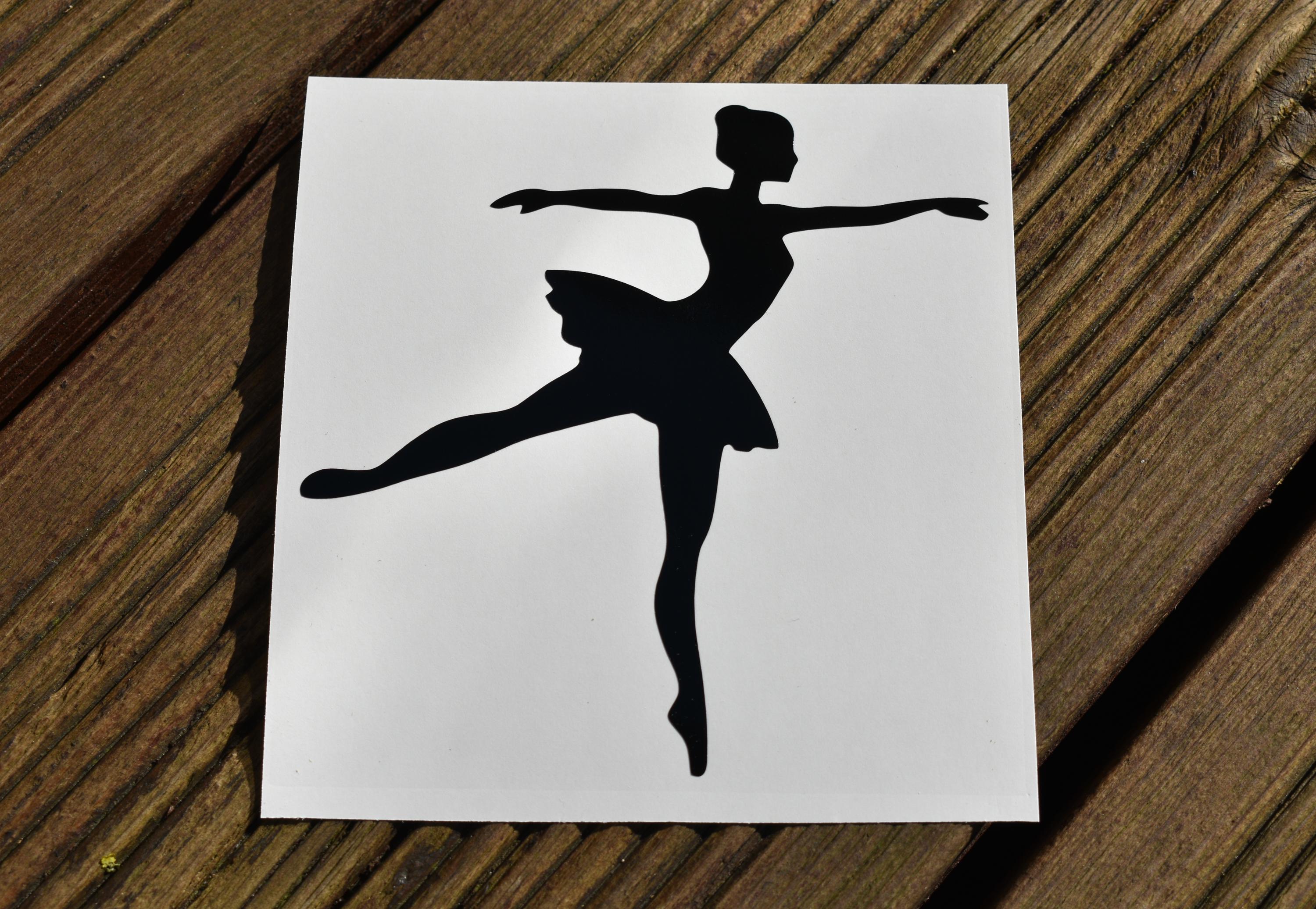 Ballerina Dance Vinyl Decal Sticker Wall Door Window Car Van Bike Lorry ...