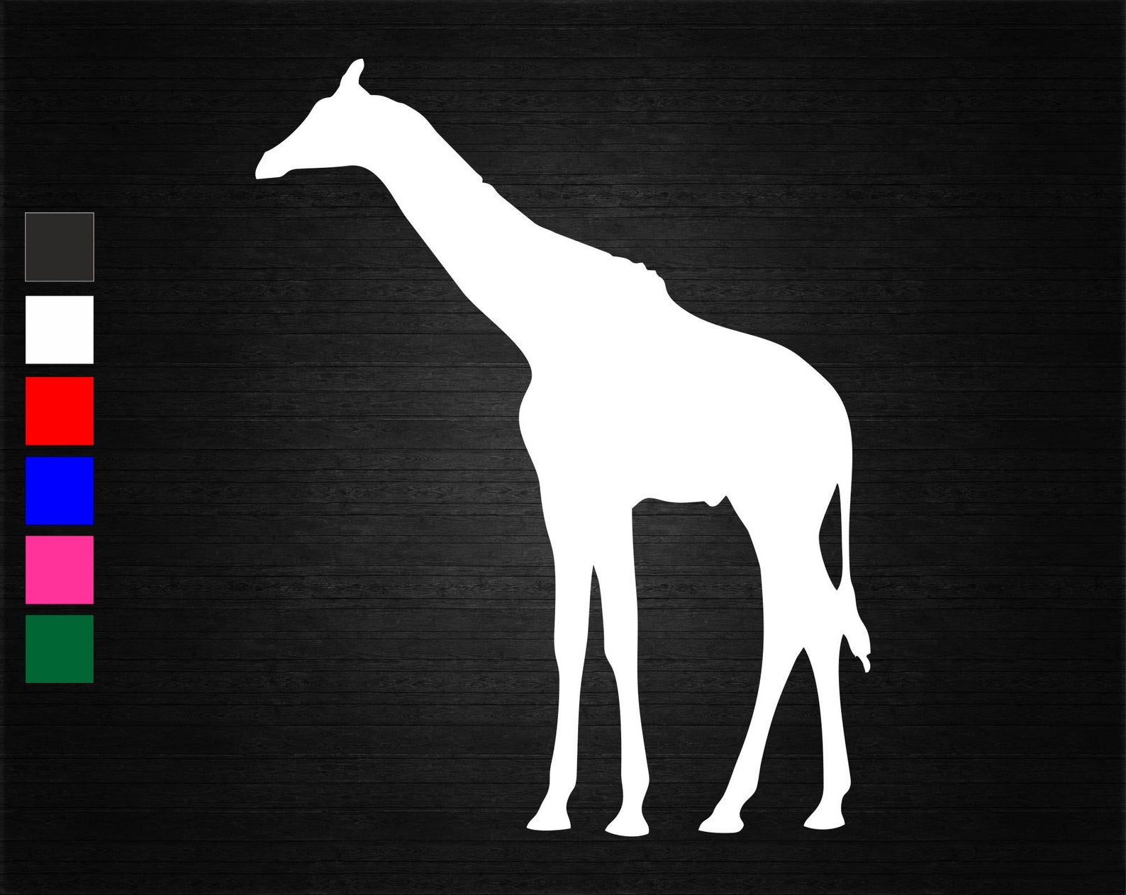 Giraffe Safari Animal Vinyl Decal Sticker Wall Door Window Car - Etsy