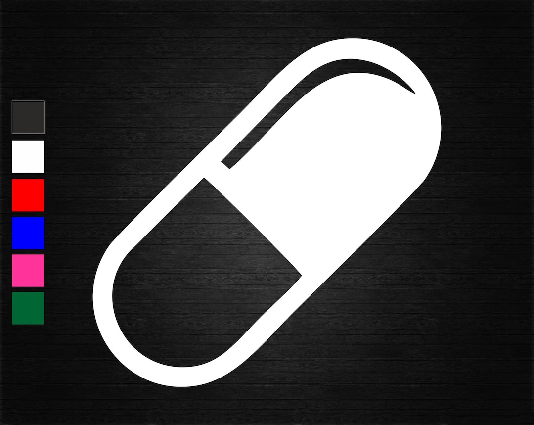 Pill JDM Vinyl Decal Sticker Wall Door Window Car Van Bike Lorry Home ...