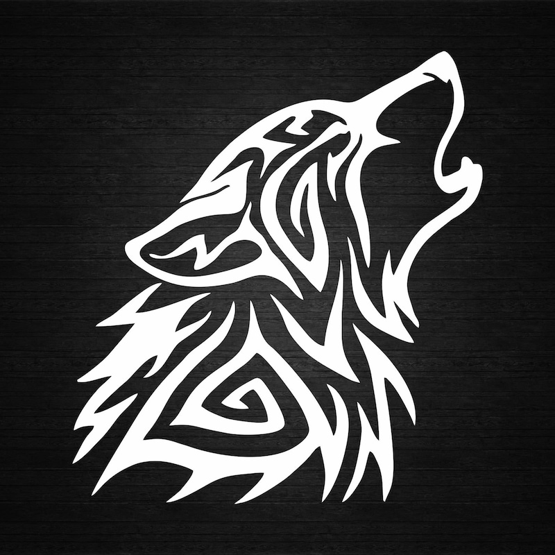 Wolf Wall Decal - Etsy