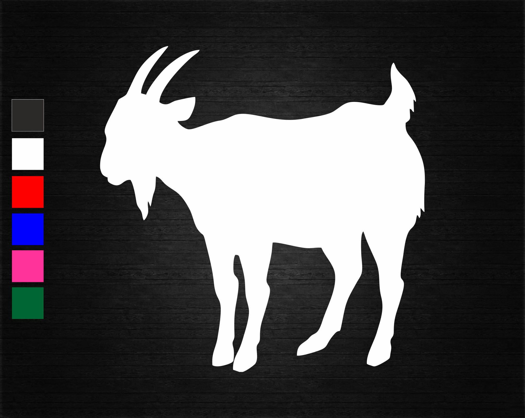 Goat Farm Animal Vinyl Decal Sticker Wall Door Window Car Van Bike ...