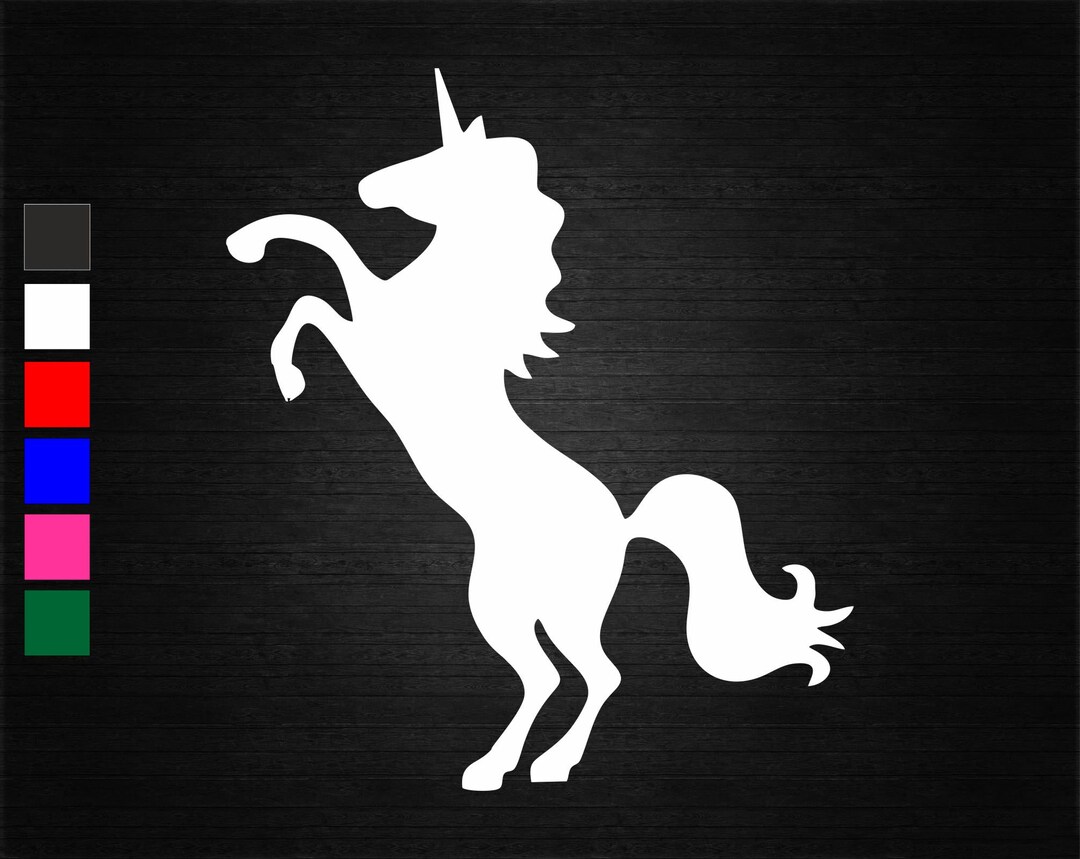 Unicorn Vinyl Decal Sticker Wall Door Window Car Van Bike Lorry Home ...