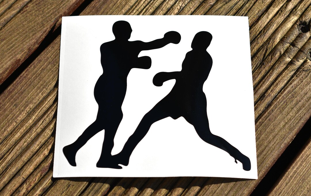 Boxing Boxer Sport Vinyl Decal Sticker Wall Door Window Car Van Bike ...