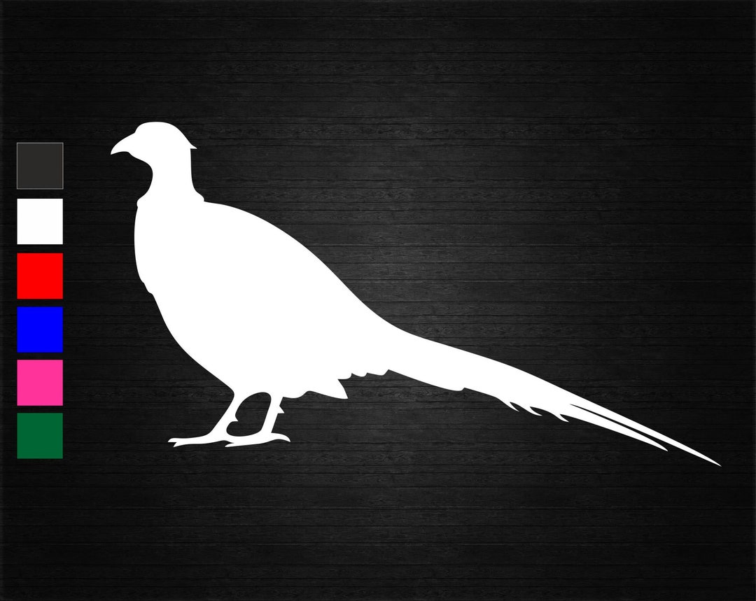 Pheasant Game Bird Hunting Vinyl Decal Sticker Wall Door Window Car Van ...