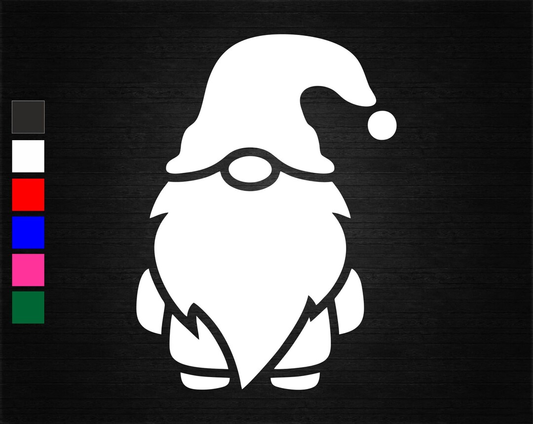 Christmas Gonk Vinyl Decal Sticker Wall Door Window Car Van Bike Lorry ...