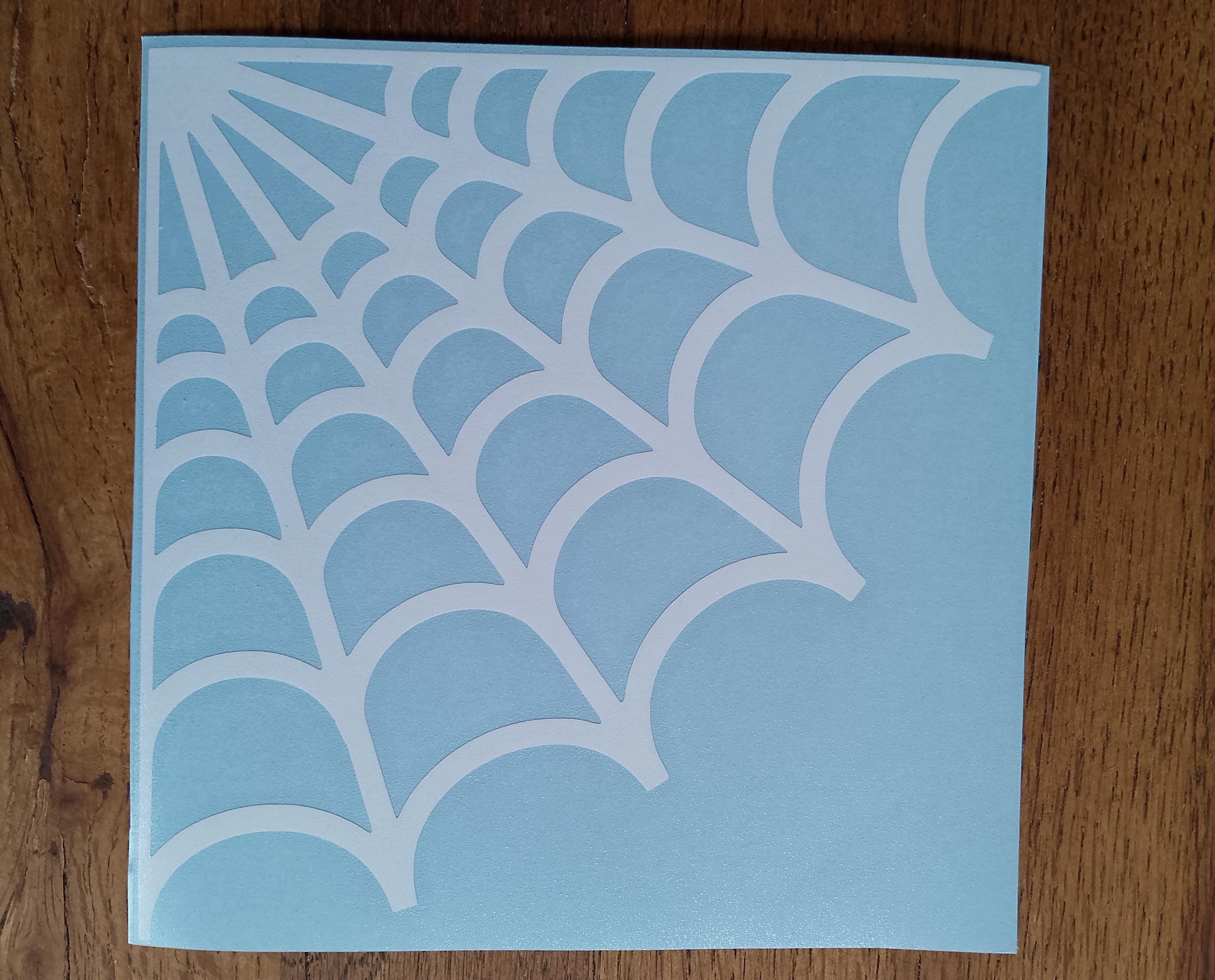 Spider Web Corner Vinyl Decal Sticker Wall Door Window Car Van Bike ...