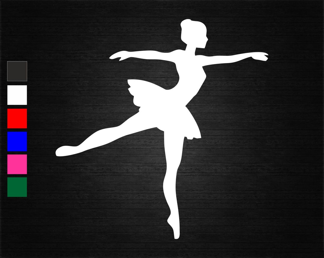 Ballerina Dance Vinyl Decal Sticker Wall Door Window Car Van Bike Lorry ...
