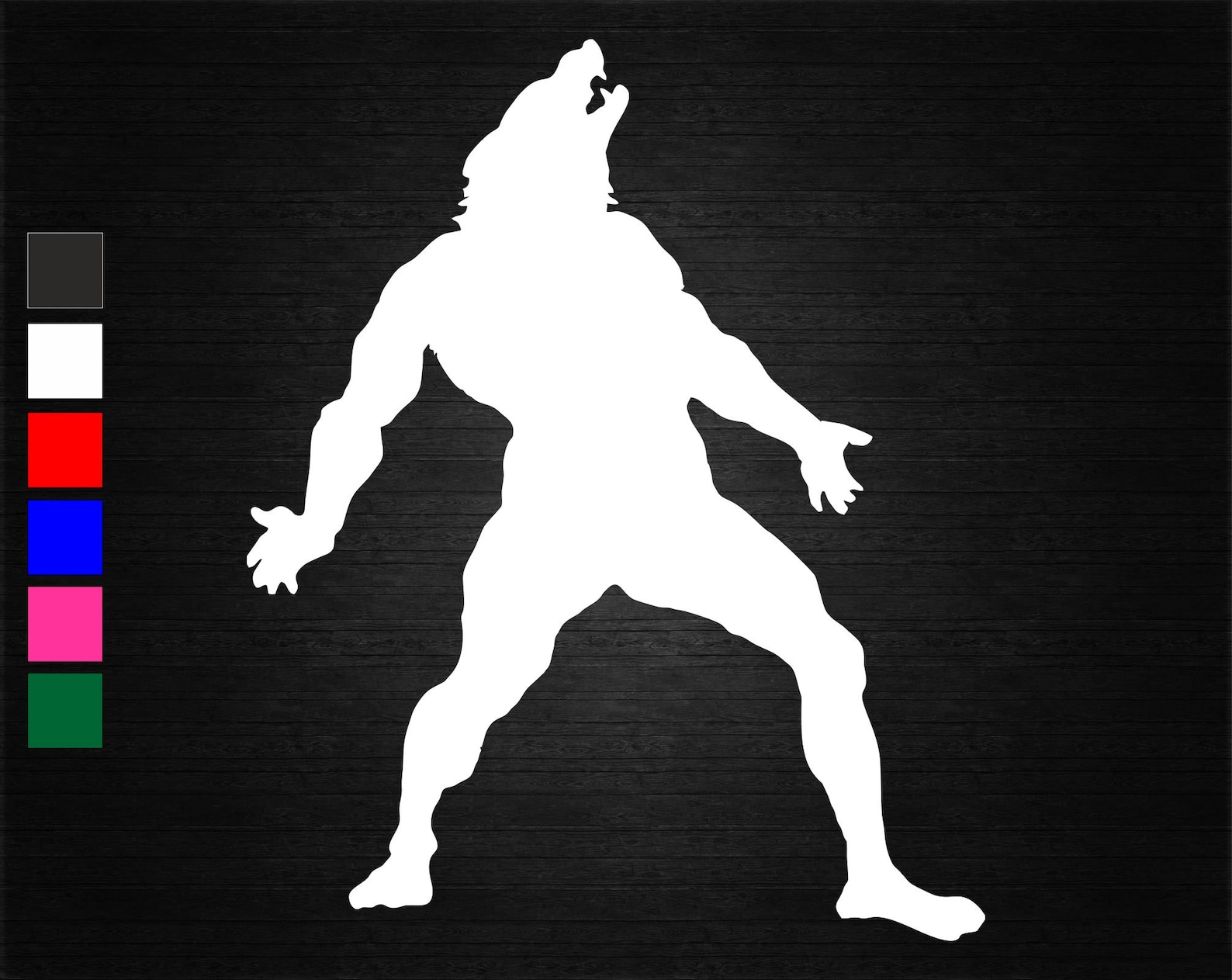 Werewolf Vinyl Decal Sticker Wall Door Window Car Van Bike - Etsy