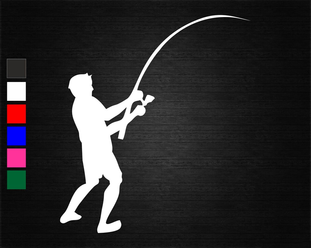 Fishing Sport Vinyl Decal Sticker Wall Door Window Car Van Bike Lorry ...