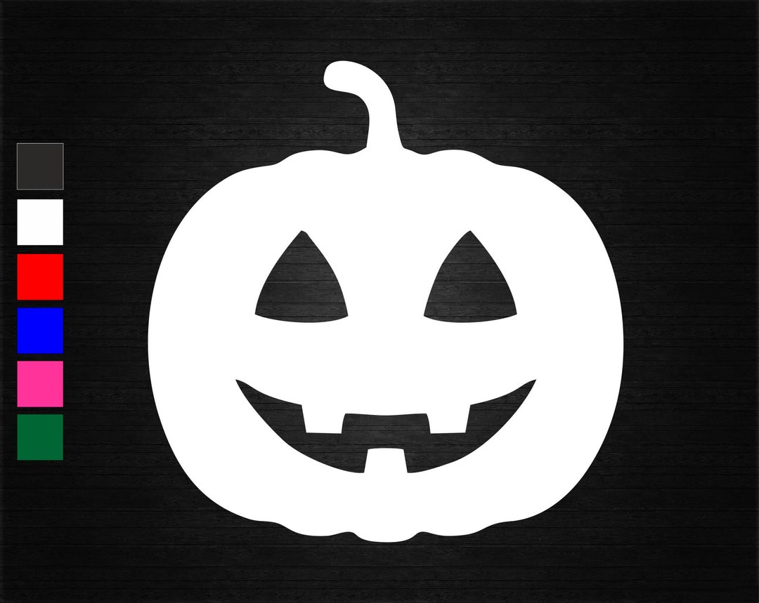Pumpkin Halloween Vinyl Decal Sticker Wall Door Window Car Van - Etsy