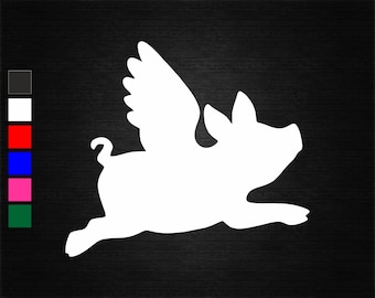 Pig Window Decal - Etsy