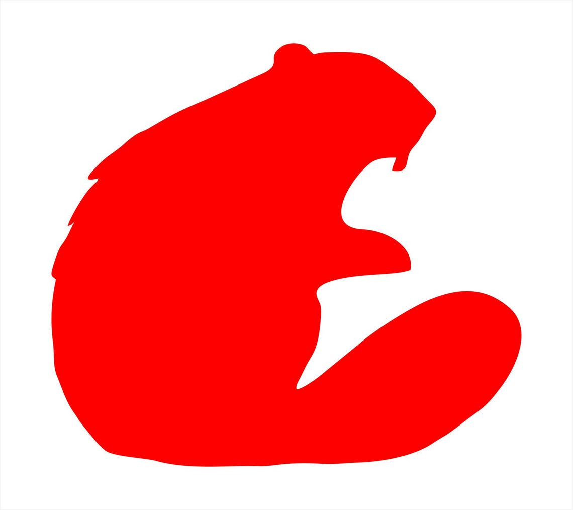 Beaver Animal Nature Vinyl Decal Sticker Wall Door Window Car Van Bike ...