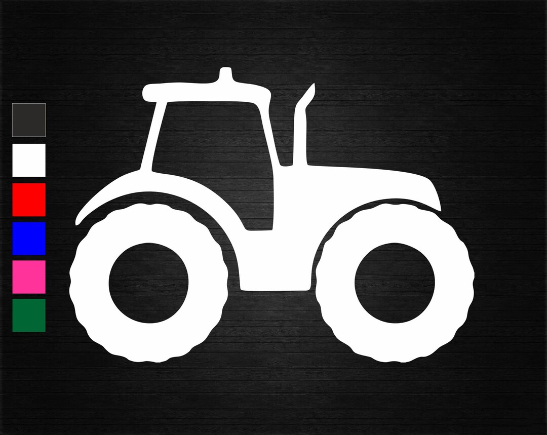 Tractor Farm Vinyl Decal Sticker Wall Door Window Car Van Bike Lorry ...