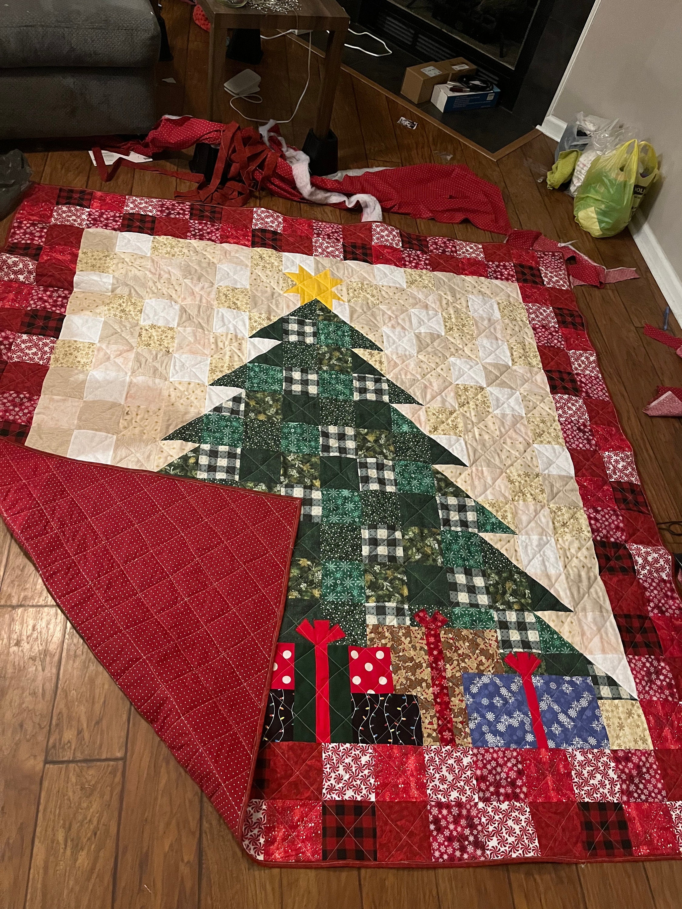 Christmas Tree Quilt - Etsy