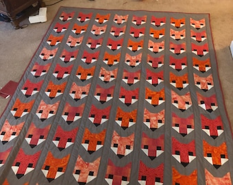 Fox Quilt - Etsy