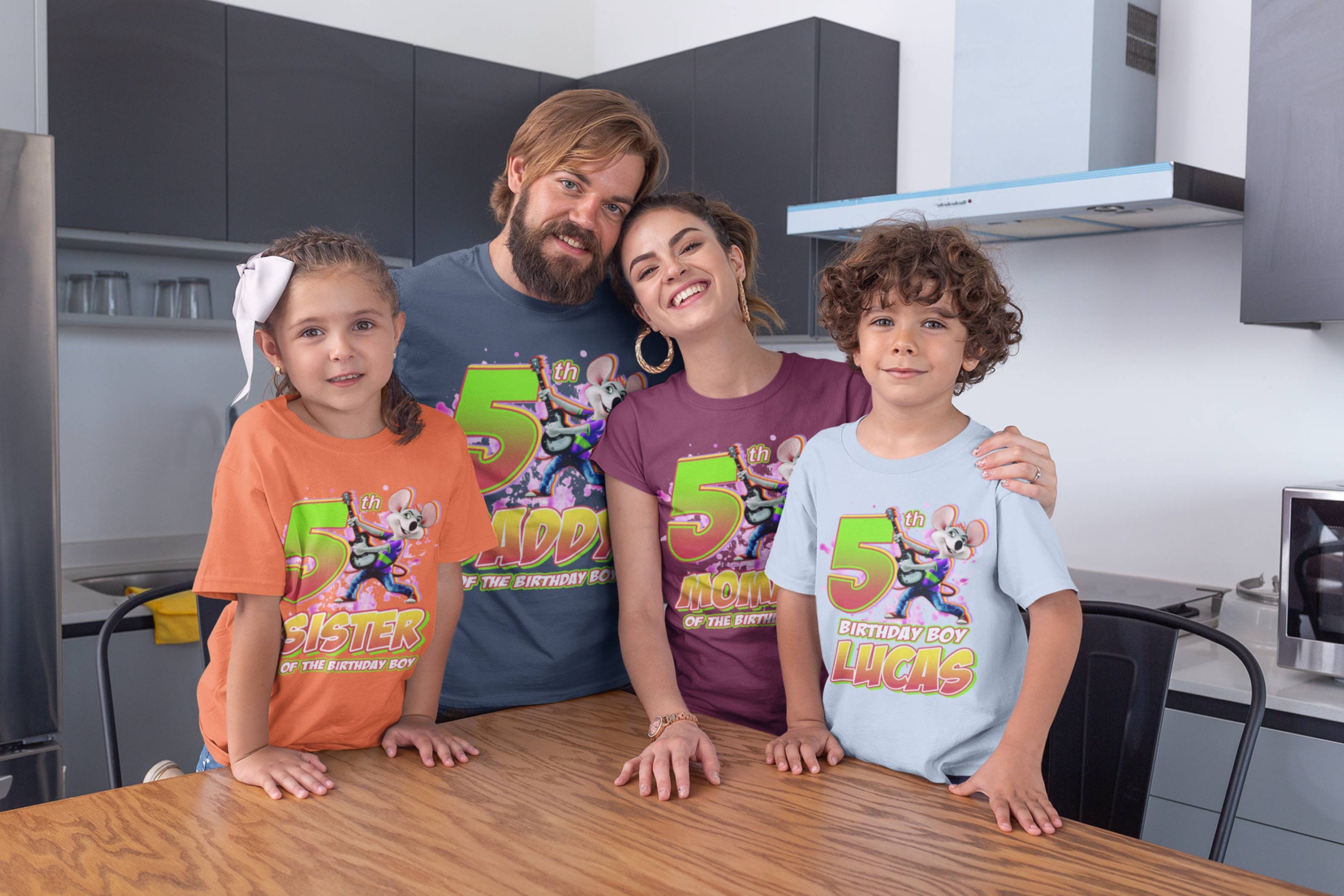 Chuck E Cheese Shirt, Personalized Chuck E Cheese Family Birthday Shirt