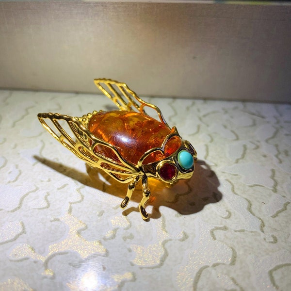 Cicada Brooch - Etsy
