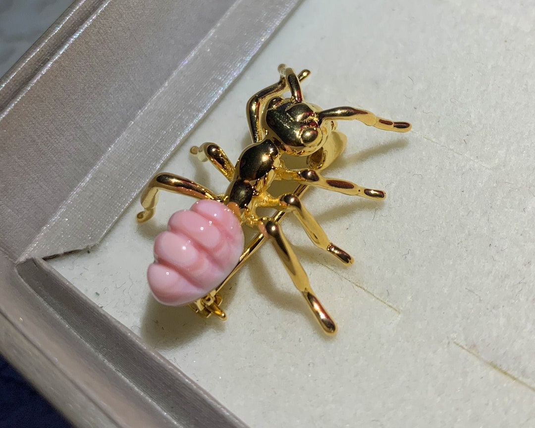 Cute ANT Brooch Pins,conch Pearl Shell Jewelry,insect Lapel Pin ,gift ...