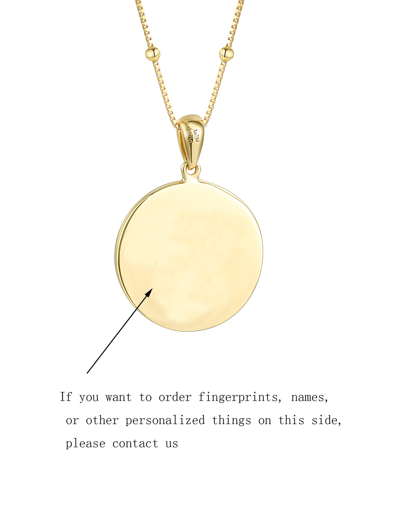 Angel Medallion Necklace,cherub Necklace,18k Solid Yellow Gold Guardian ...