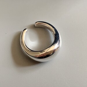 Thick Ear Cuff,ear Cuff No Piercing,sterling Silver Ear Cuff,conch Ear Cuff Earrings,chunky Ear ...