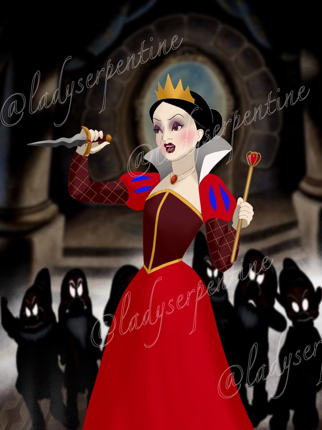 Evil Snow White Digital Download - Etsy