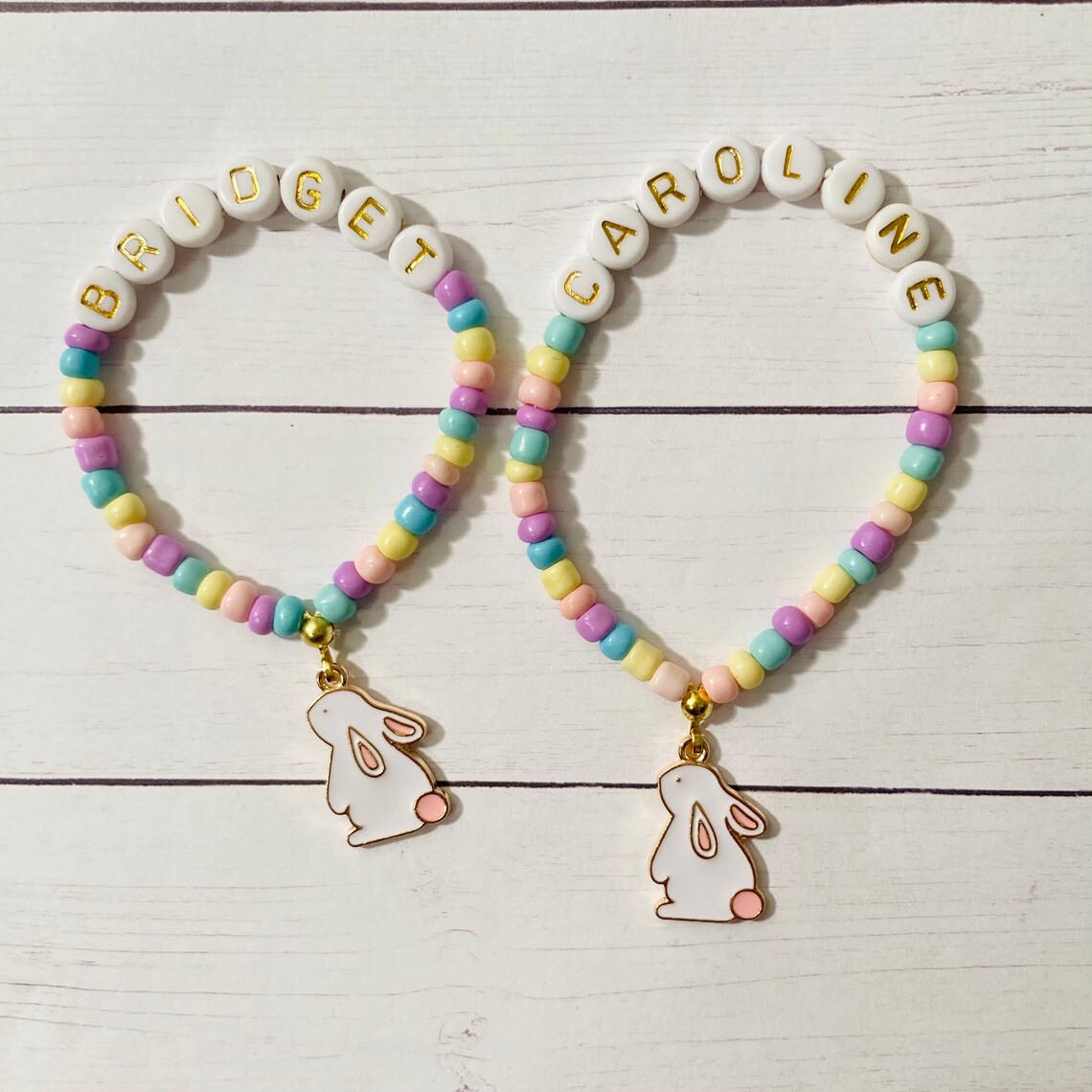 Personalized Easter Bracelet Kids Easter Jewelry Easter | Etsy