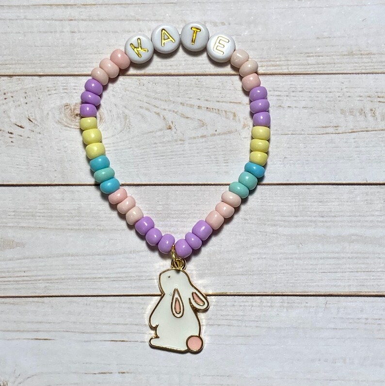 Personalized Easter Bracelet Kids Easter Jewelry Easter - Etsy Australia