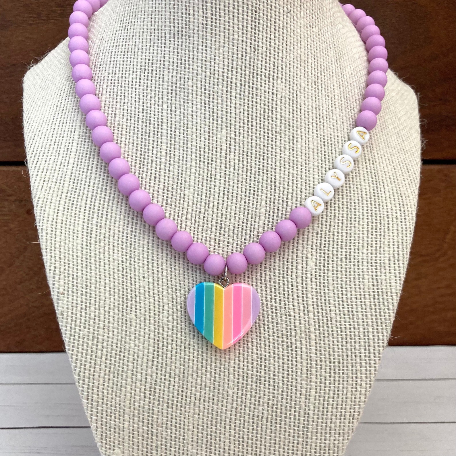 Girls Personalized Necklace Toddler Charm Necklace Baby - Etsy