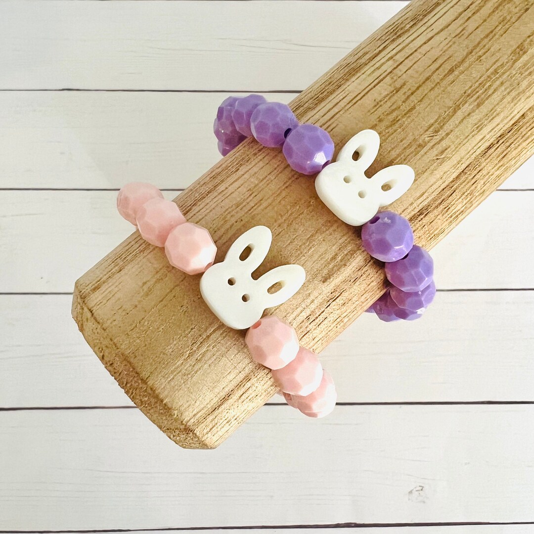 Bunny Bracelet, Easter Bracelet for Toddlers, Easter Basket Stuffers ...