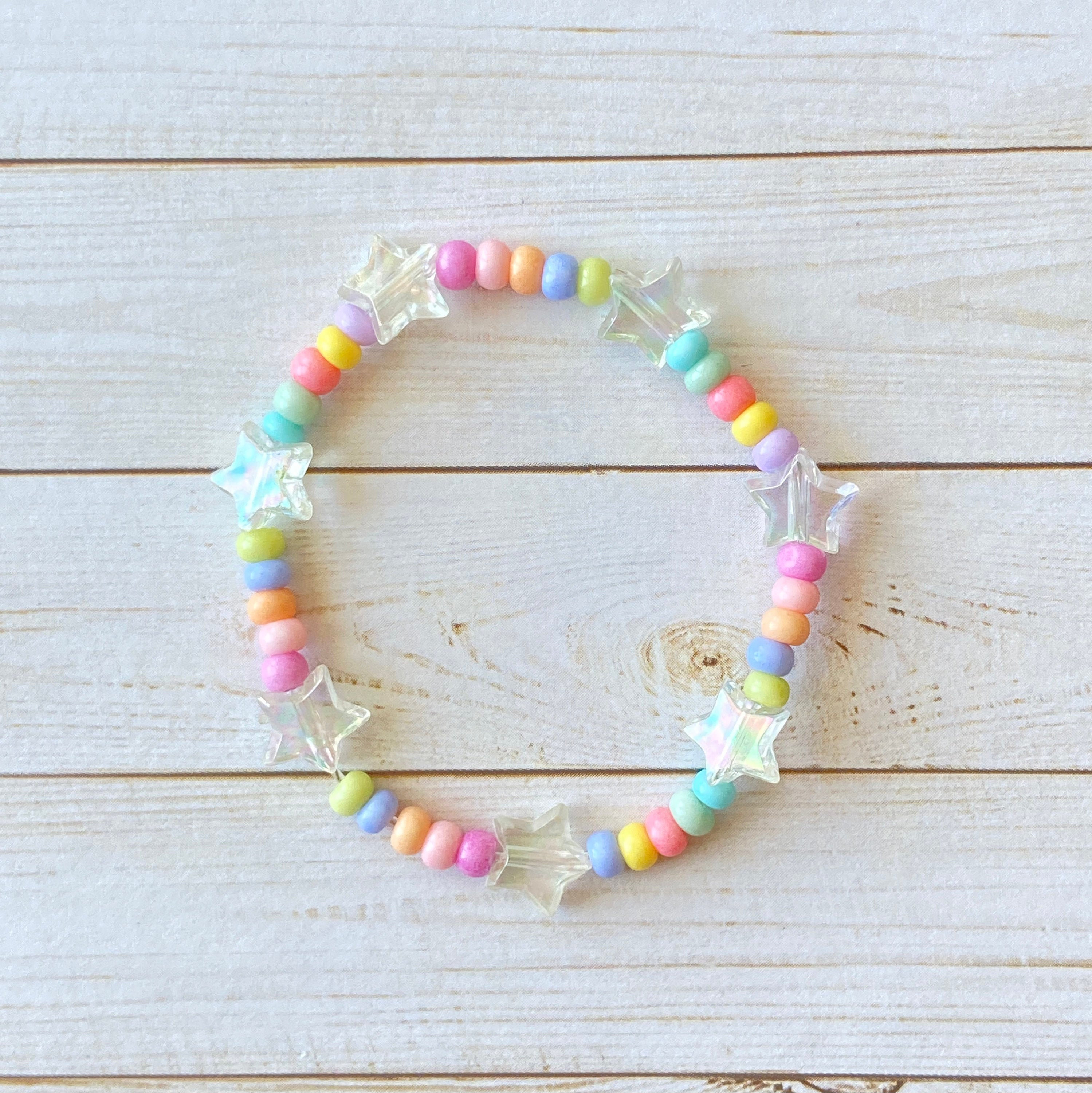 Girls Bead Bracelet Little Girl Bracelet Toddler Birthday - Etsy