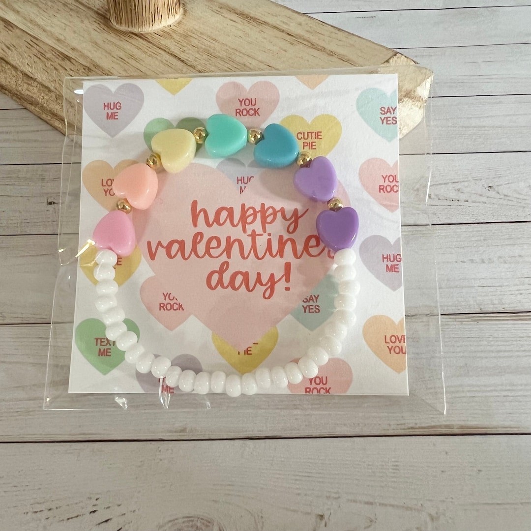 Packaged Gift, Valentines Gift for Girls, Heart Bracelet, Vday Bracelet ...