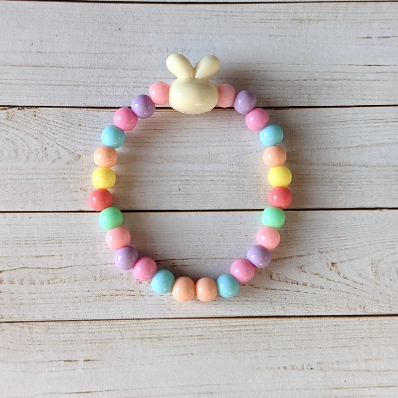 Kids Bunny Bracelet, Easter Jewelry for Kids, Bunny Jewelry, Easter ...
