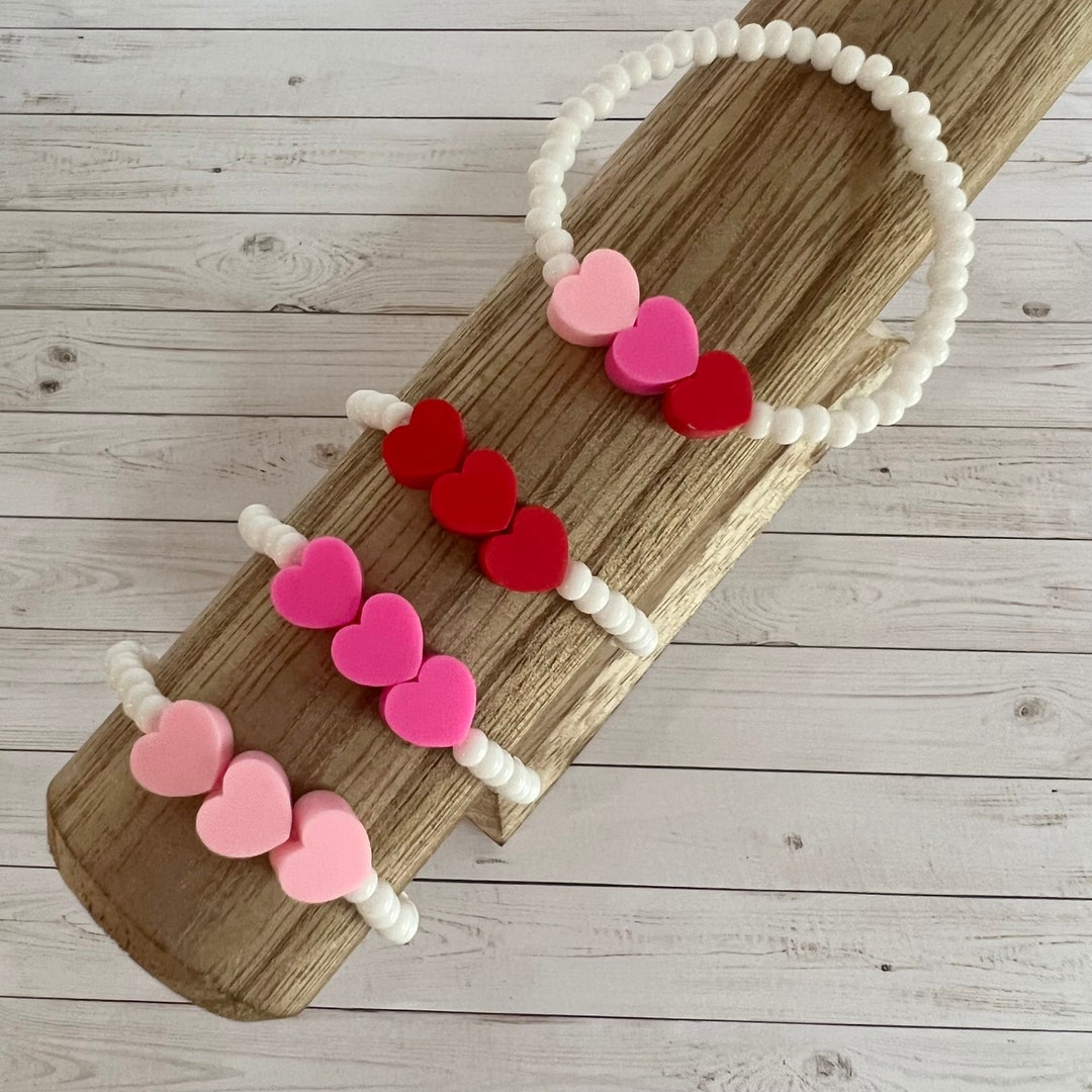 Heart Bracelet, School Valentine, Toddler Bracelet, Kid Jewelry ...