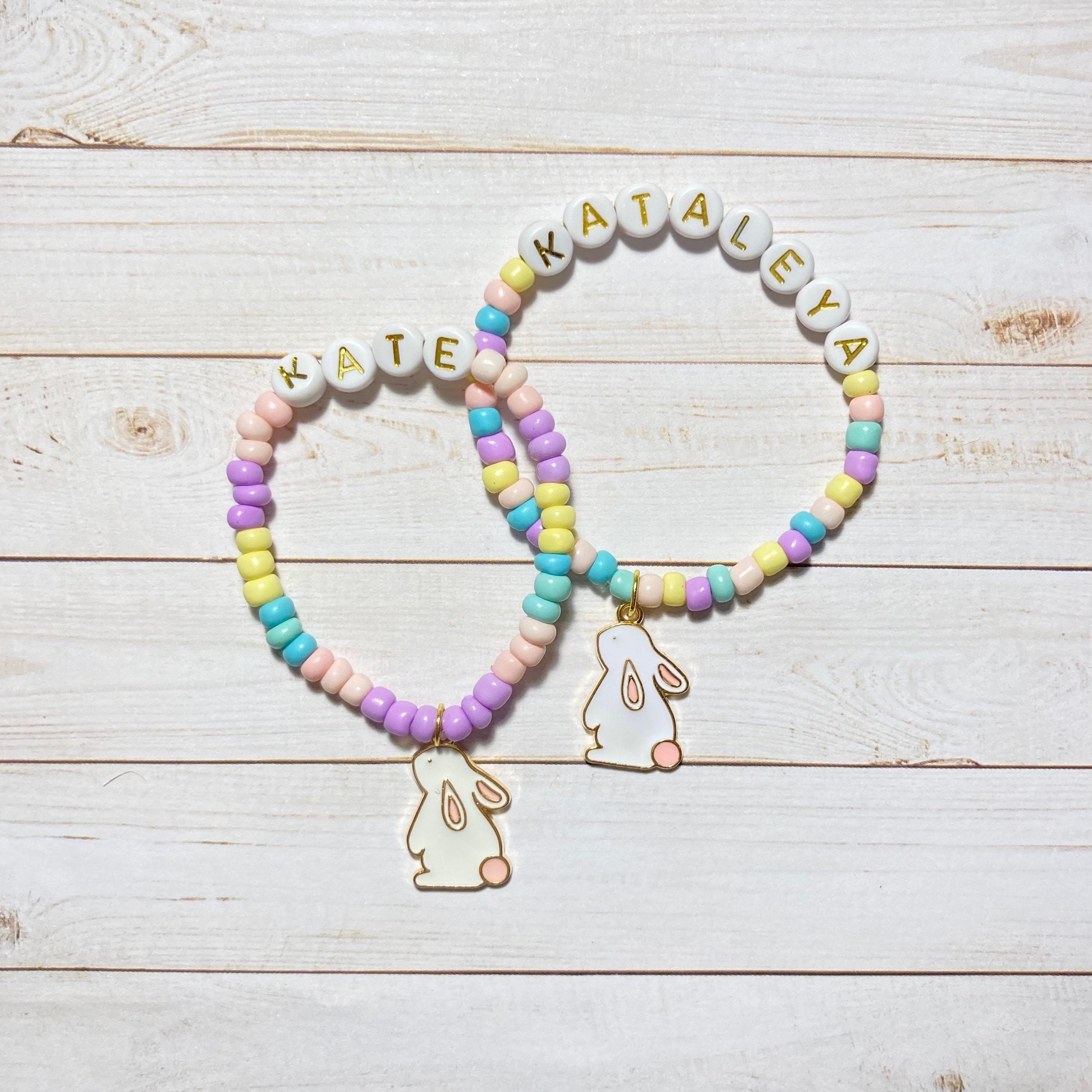 Personalized Easter Bracelet Kids Easter Jewelry Easter | Etsy