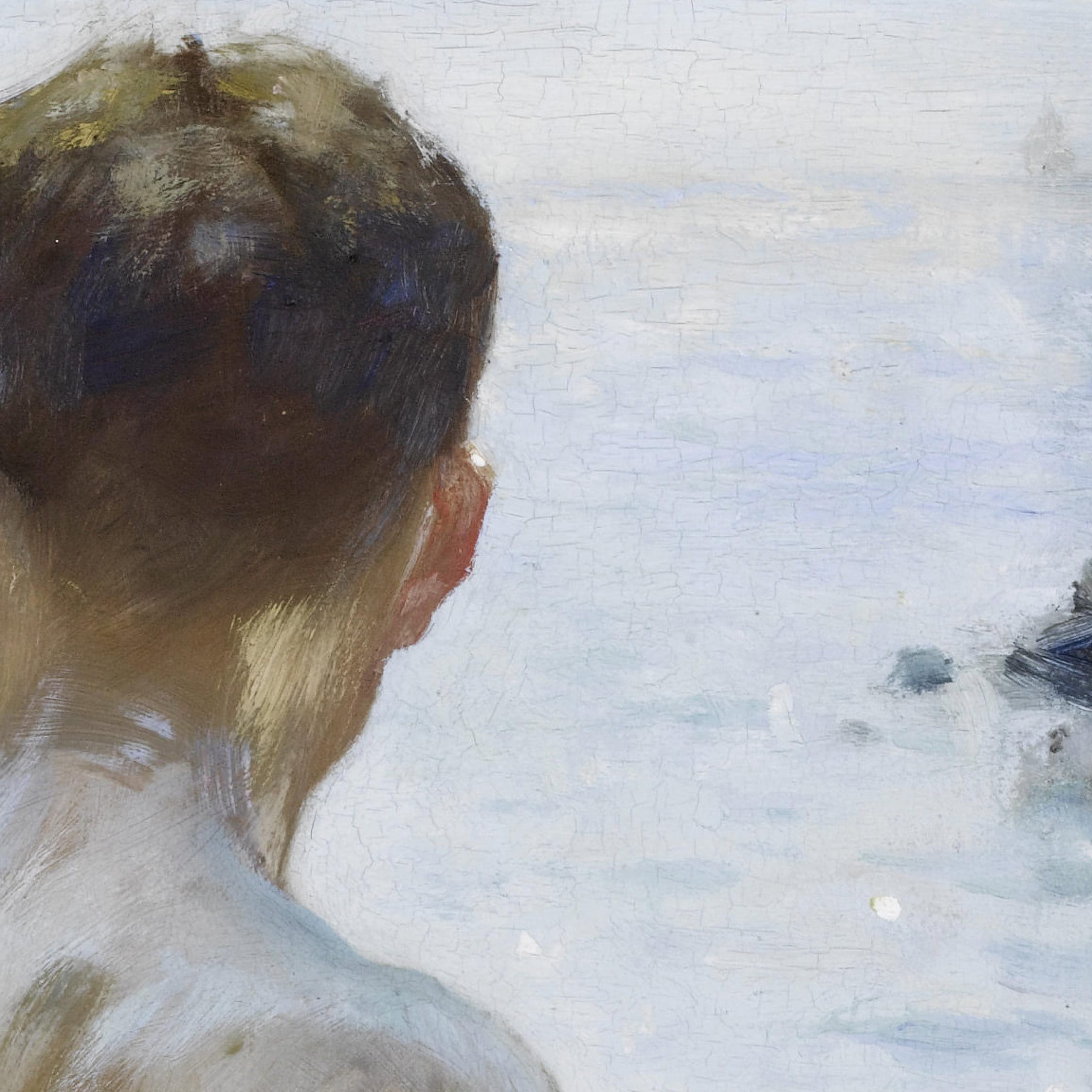 Hans - Beach Portrait Painting Printable Vintage Art - Etsy