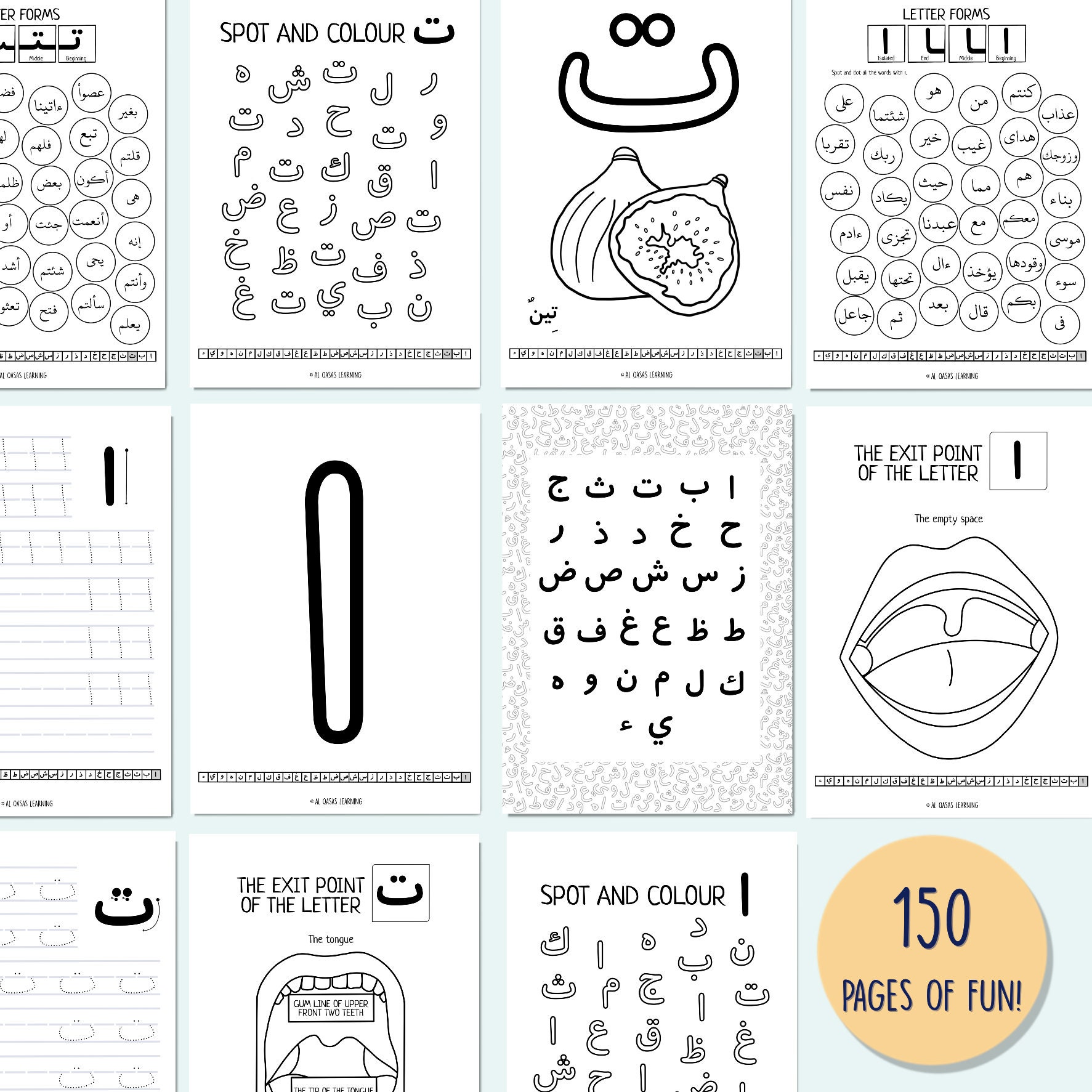 The Arabic Alphabet for Kids A Hands-on and Fun Arabic - Etsy
