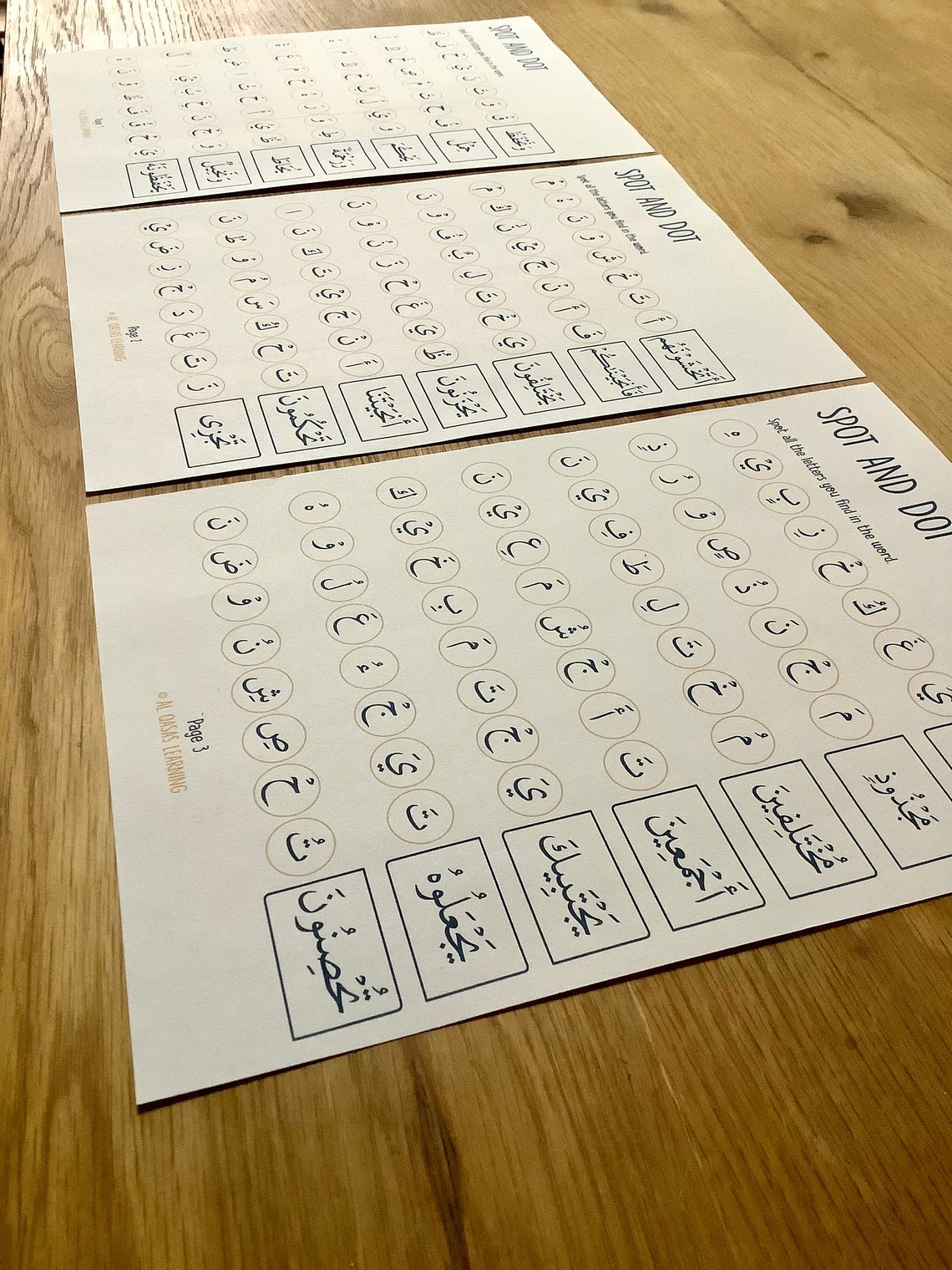 Hands on Qaida Worksheets for Difficult Words Helping Your - Etsy Canada