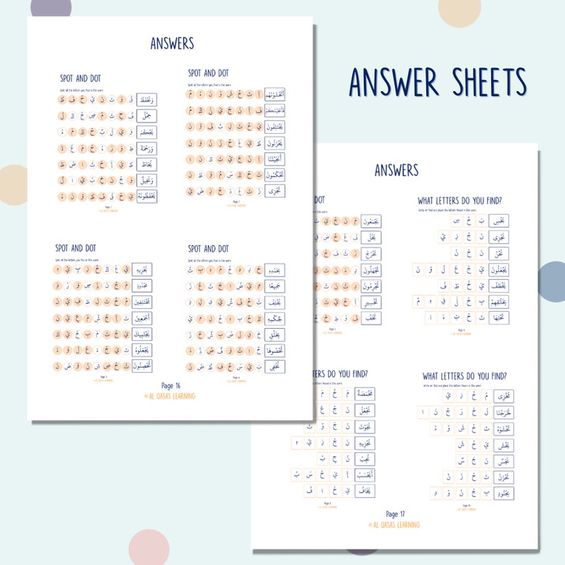 Hands on Qaida Worksheets for Difficult Words Helping Your Kids to ...