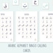 Arabic Letters Bingo Game for Children to Help Learn the Arabic Short ...