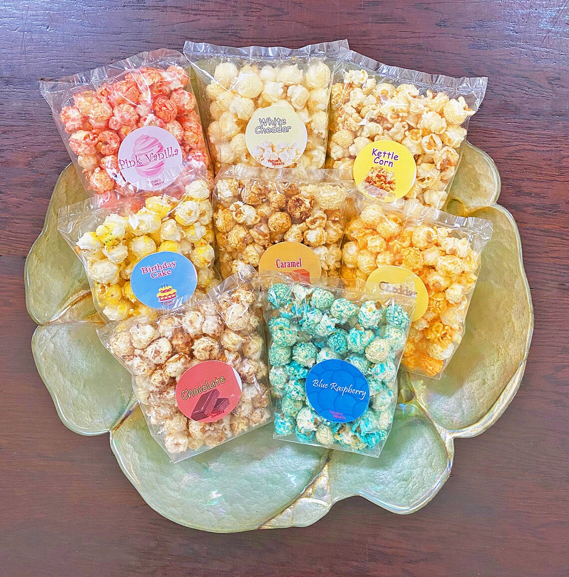 Gourmet Popcorn Party Favors 6 Popcorn Favor Bags | Etsy