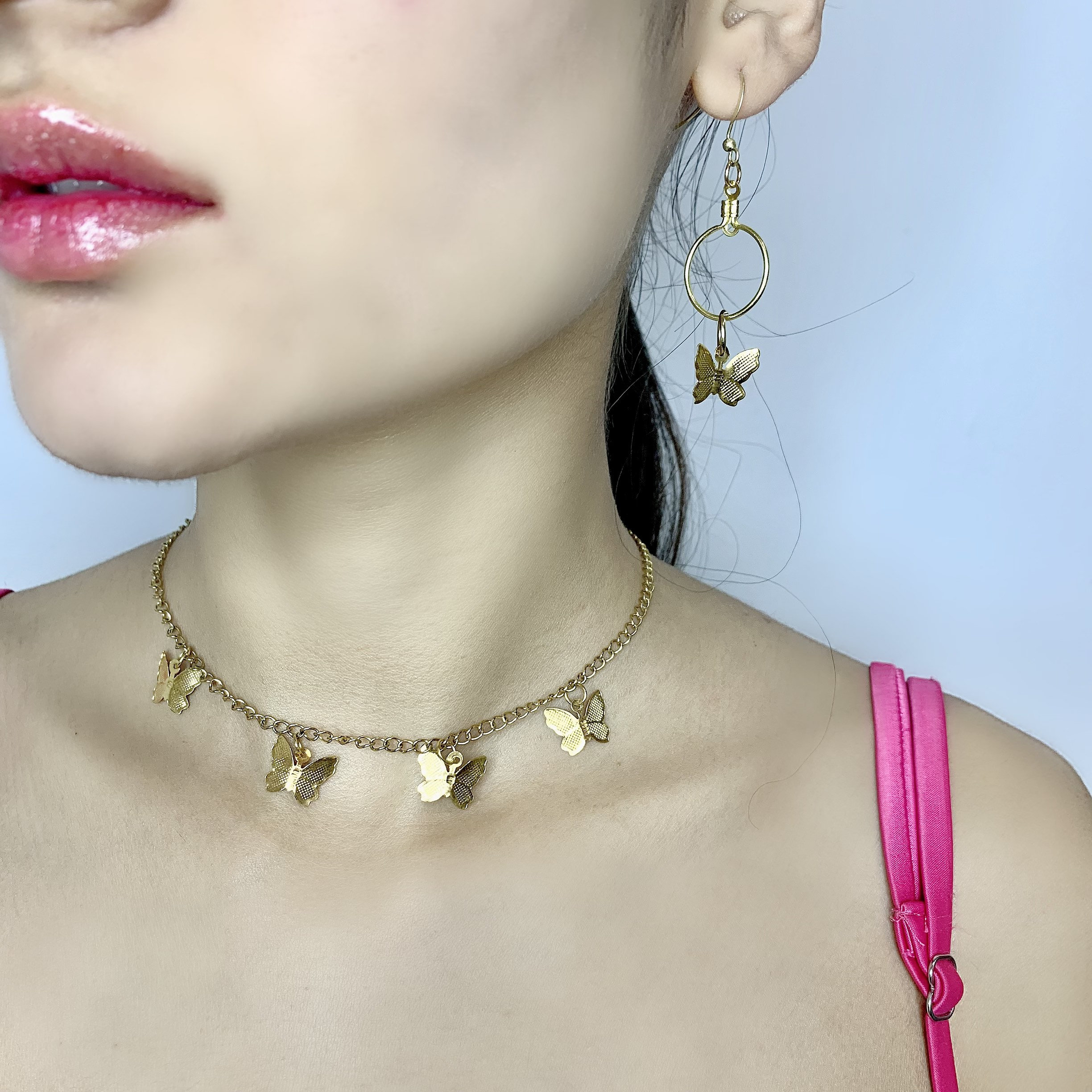 Tennis Butterfly Choker/ Necklace - Etsy UK