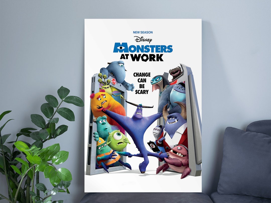 Disneyland Monsters Inc Poster Monsters at Work Poster Canvas Monsters ...